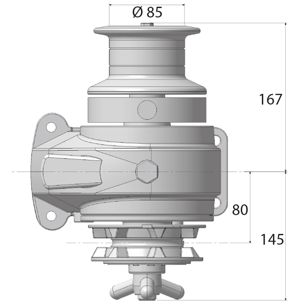 Lofrans Royal manuellt ankarspel DIN 766 kätting - Nautec